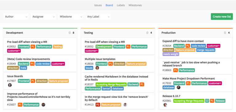 GitLab 8 11 Issue Board Merge 