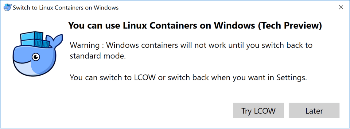 Linux Containers on Windows เตรียมพร้อมใช้งานได้ใน Windows 10 แล้ว ...