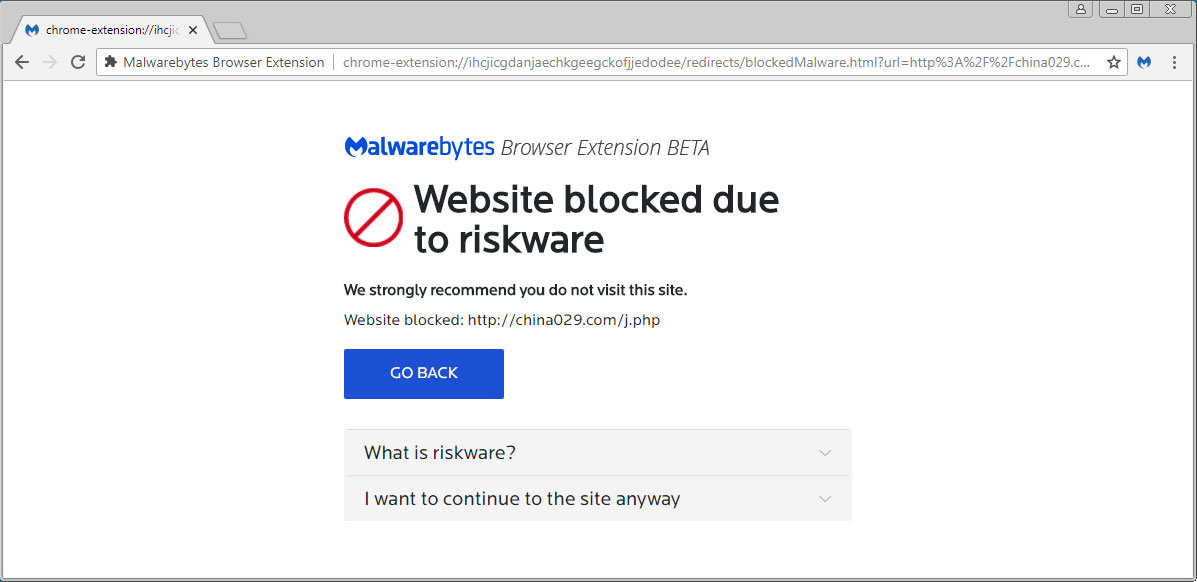 ดาวน์โหลดฟรี!! Malwarebytes Browser Extension สำหรับบล็อก Malware ...