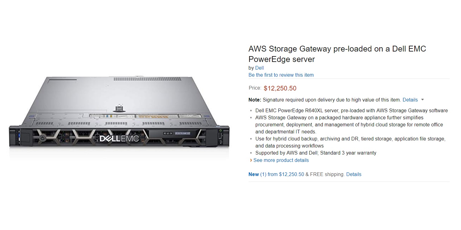 AWS Storage Gateway แบบ Hardware Appliance เริ่มวางจำหน่ายแล้ว ตอบโจทย์ ...
