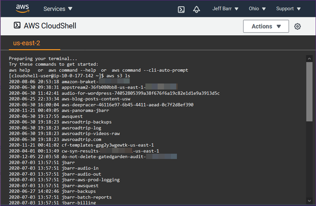 Aws เปิดตัว Cloudshell เพื่อการใช้ Command Line ผ่าน Web