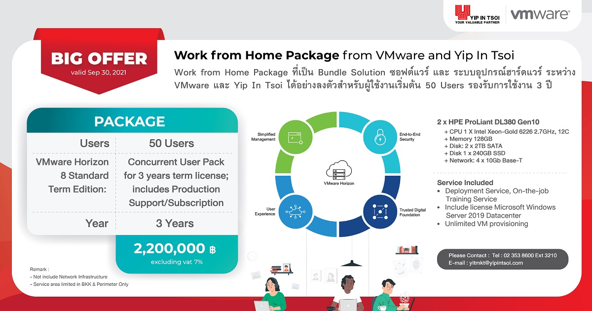 พิเศษ! โปรโมชัน Work from Home Package จาก VMware และ Yip In Tsoi ...
