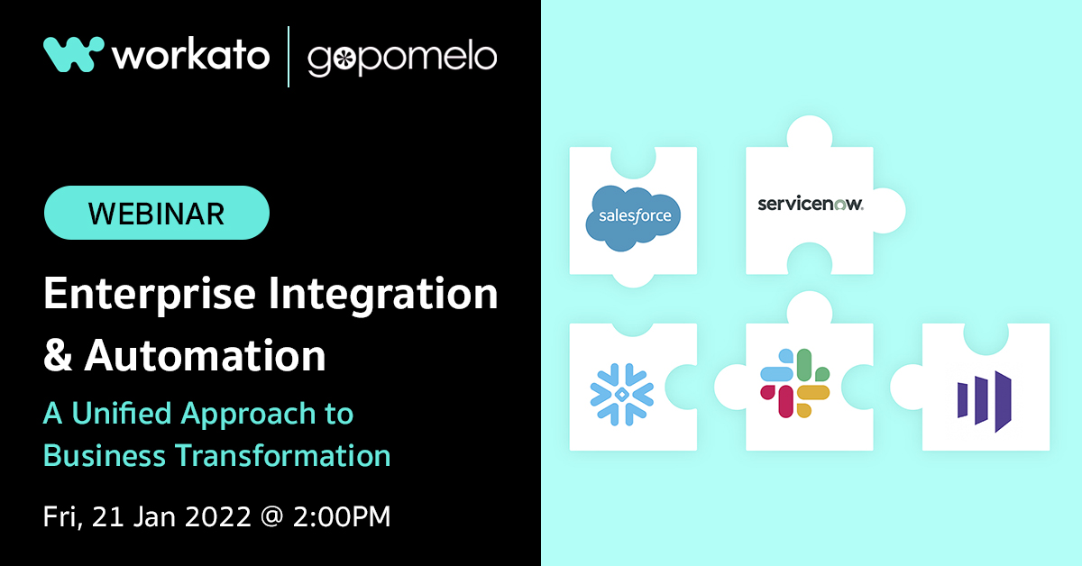 Workato Webinar: พลิกโฉมธุรกิจอย่างบูรณาการด้วย Enterprise Integration ...