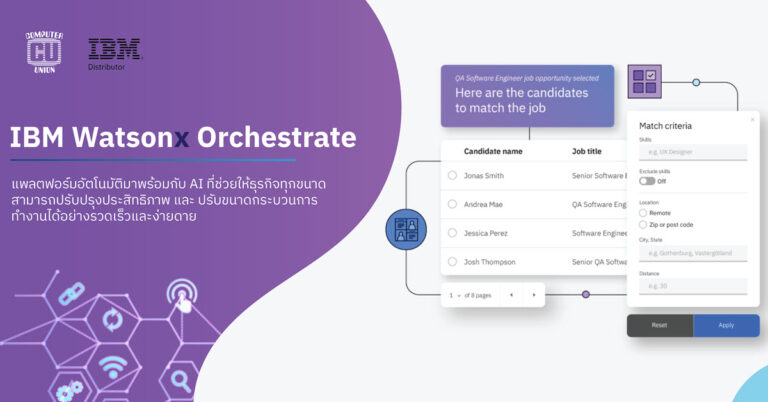 ผู้ช่วยอัจฉริยะ IBM Watsonx Orchestrate: แพลตฟอร์มอัตโนมัติมาพร้อมกับ AI ที่ช่วยให้ธุรกิจทุกขนาด ...