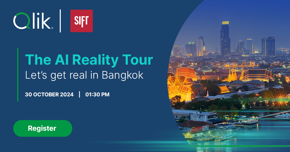 ขอเชิญเข้าร่วมงาน “AI Reality Tour Bangkok” โดย SIFT Analytics Group [30 ตุลาคม 2024 เวลา 13:30 ...