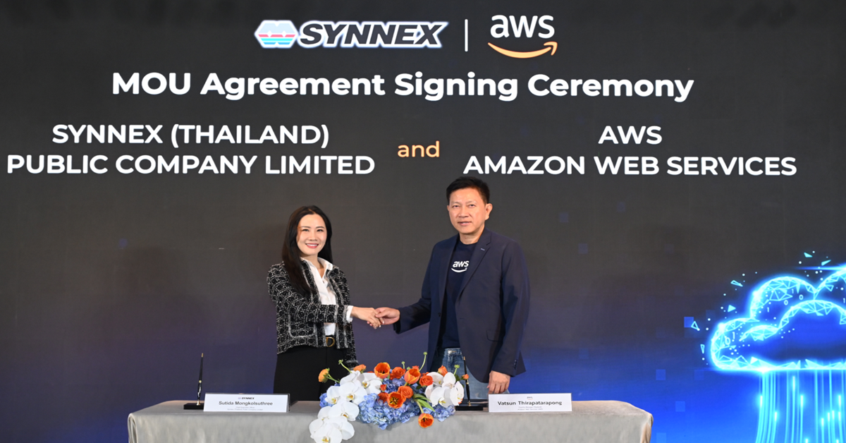 “SYNNEX จับมือ AWS พัฒนาโซลูชัน เพื่อเร่งการเปลี่ยนแปลงทางดิจิทัลพร้อมขยายธุรกิจสู่ระดับภูมิภาค ...