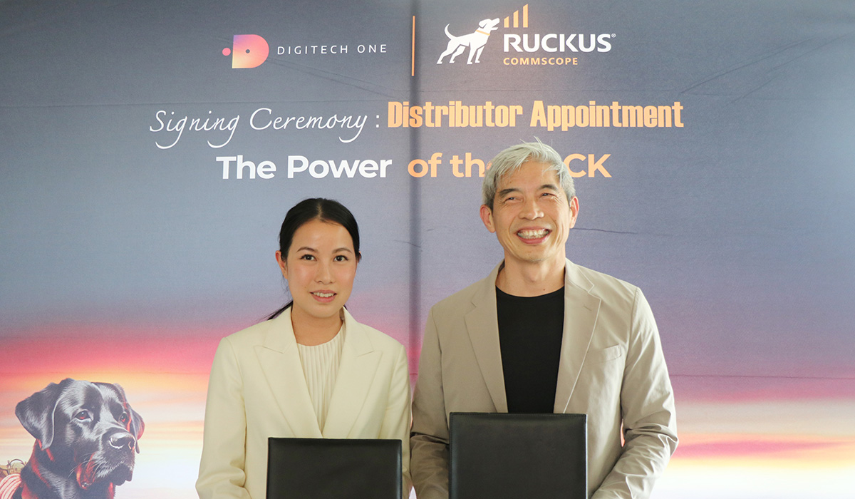 Digitech One ร่วมกับ RUCKUS ลงนามสัญญาตัวแทนจำหน่ายในประเทศไทย ขับเคลื่อนด้วยเครือข่ายไร้สาย ...
