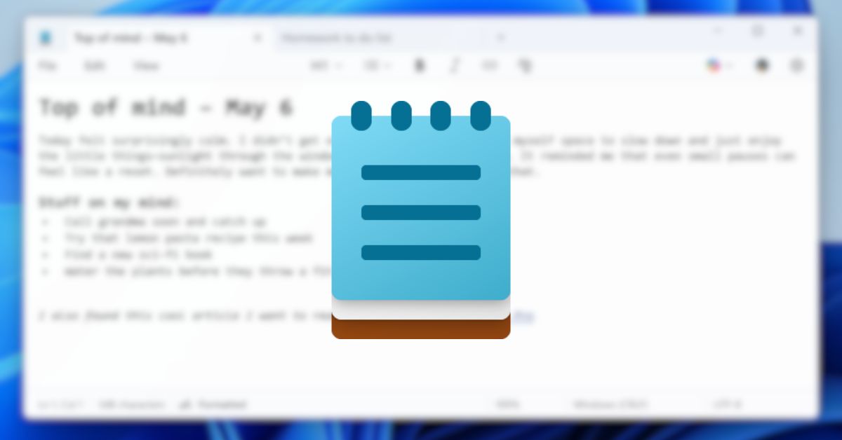 Microsoft กำลังทดสอบการจัดรูปแบบข้อความบน Notepad ใน Windows 11 ...