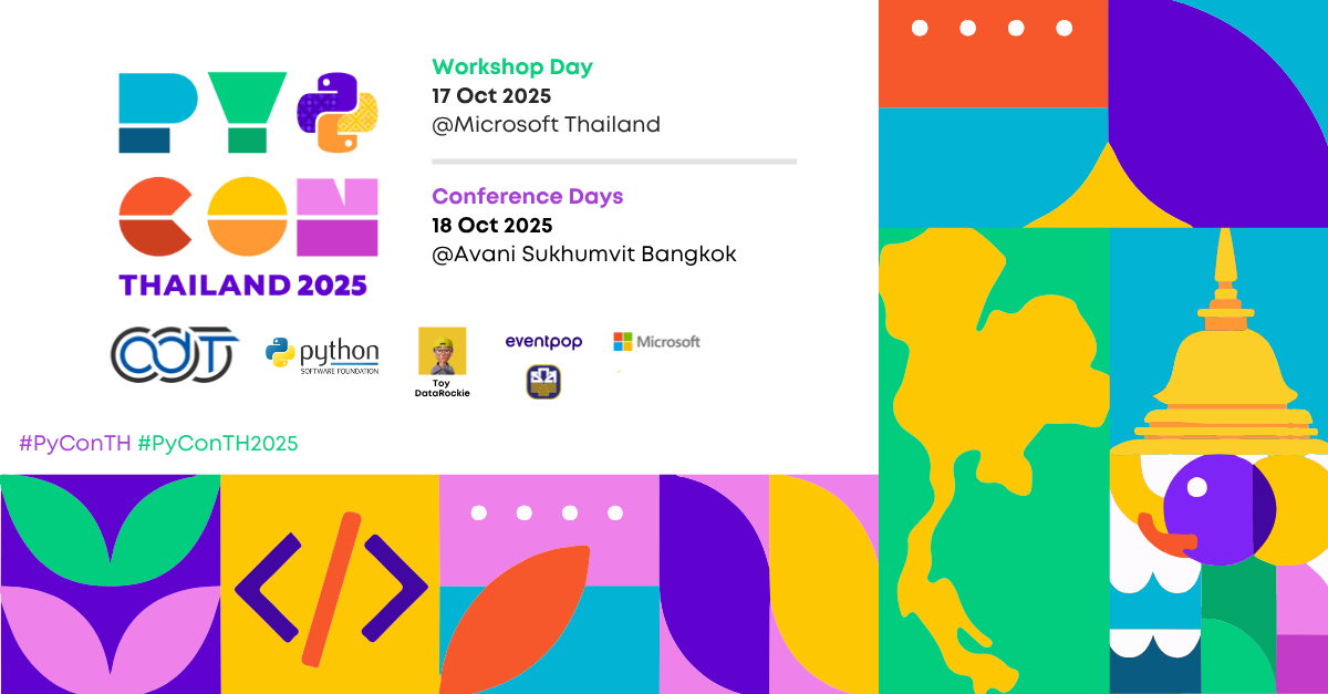 ประเทศไทยเตรียมต้อนรับนักพัฒนาเทคโนโลยีจากทั่วโลก กับงาน “PyCon Thailand 2025” เวทีชั้นนำของ ...